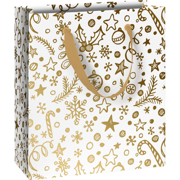 Chaya Small Christmas Gift Bag - Penny Black