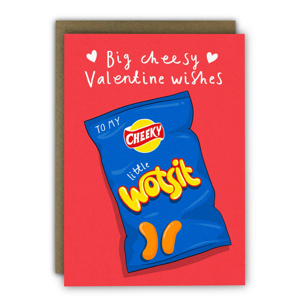 Cheesy Cheeky Little Wotsit Funny Valentine's Day Card - Penny Black