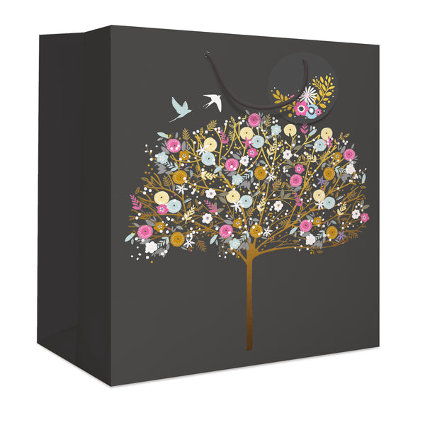Peach & Prosecco Tree Large Gift Bag - Penny Black