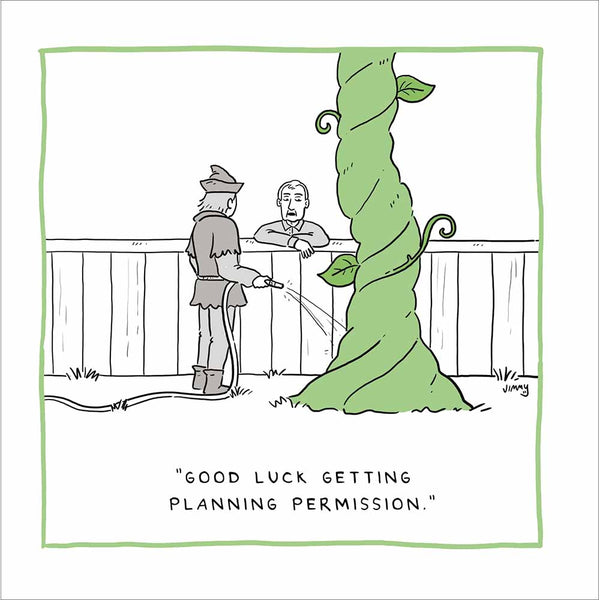 Planning Permission Funny Card - Penny Black