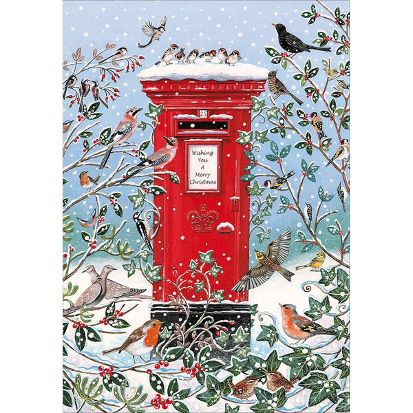 RSPB 2025 Charity Christmas Card Box Of 20 - Penny Black