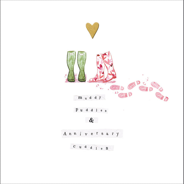 Muddy Puddles & Anniversary Cuddles Card - Penny Black