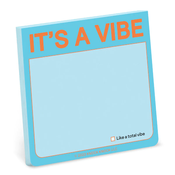 It's a Vibe Sticky Notes - Penny Black