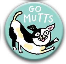 Best in Show Dog Gemma Correll Pin Badge - Penny Black