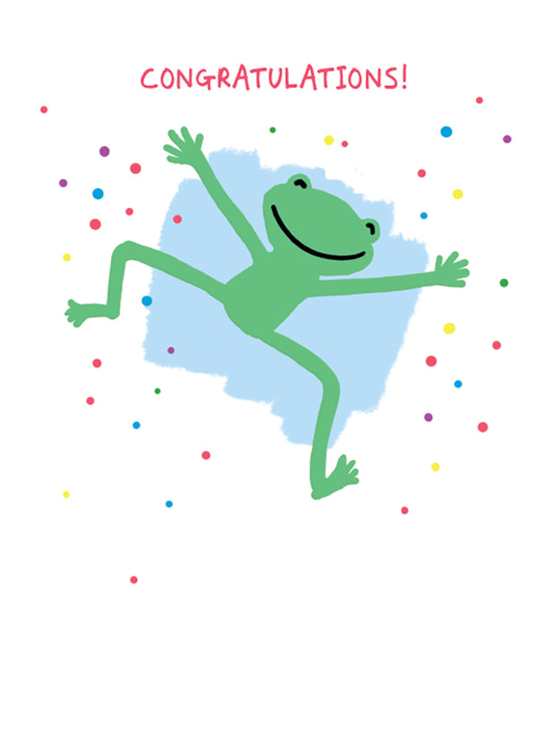 Happy Frog Congratulations Card - Penny Black