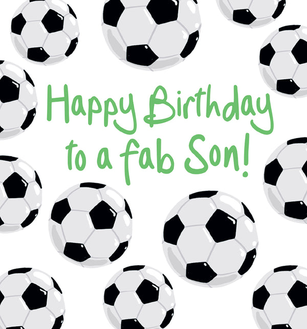 Football Fan Fab Son Birthday Card - Penny Black