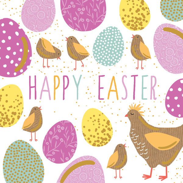 Spotty Eggs Cute Easter Card - Penny Black