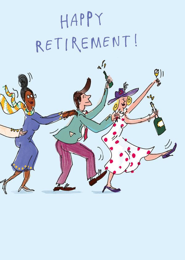 Conga Retirement Card - Penny Black