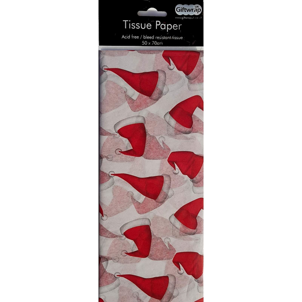 Santa Hats Christmas Tissue Paper Pack - Penny Black